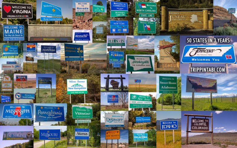 All 50 States Welcome Road Signs – Tabitha Hawk 2019 | Nashville Travel ...